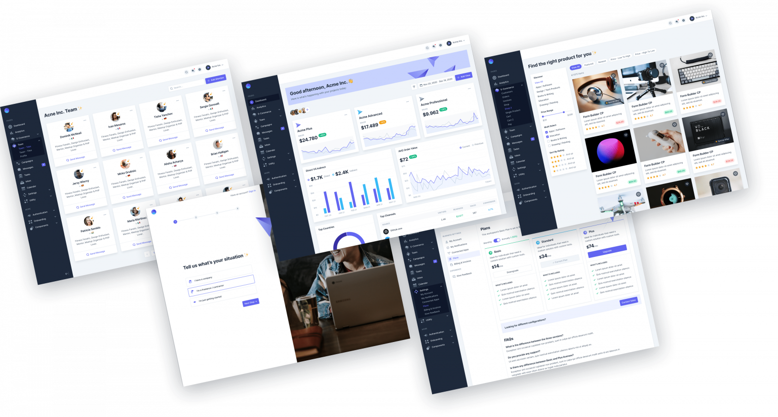 Tailwind CSS Admin Dashboard Template - Mosaic - Ease Template Tailwind CSS Admin Dashboard Template - Mosaic - Ease Template