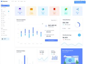 Modernize React Mui Dashboard Theme Ease Template